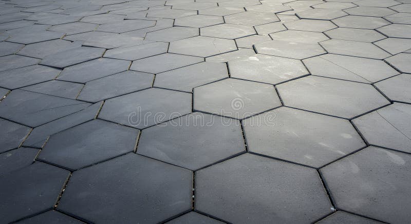 Hexagonal Paver Surface Creates Modern and Geometric Pavement Design ...
