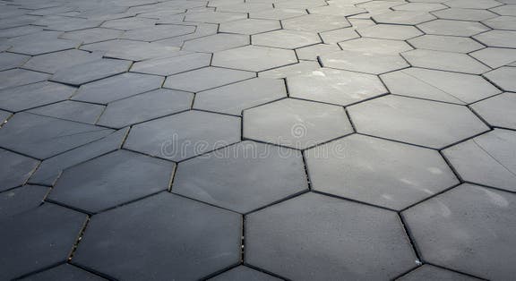Hexagonal Paver Surface Creates Modern and Geometric Pavement Design ...