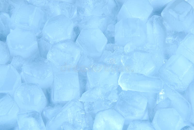 Hexagonal Pieces of Melted Blue Ice, Background Stock Image - Image of ...