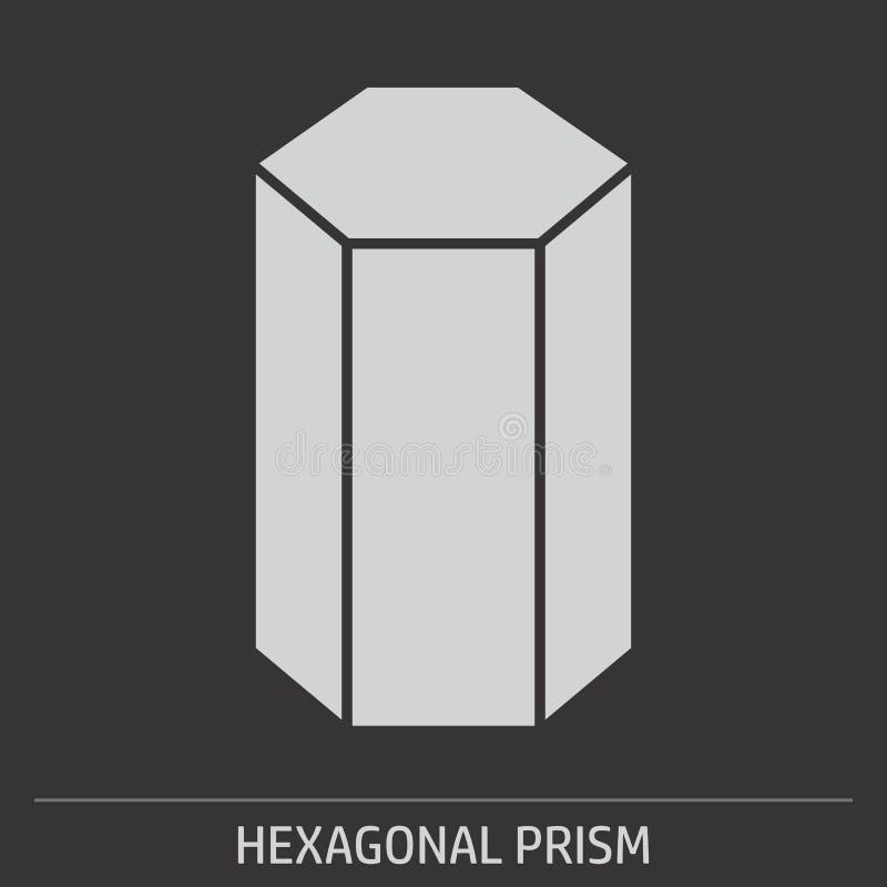 Flat Hexagonal Prism Stock Illustrations – 185 Flat Hexagonal Prism ...