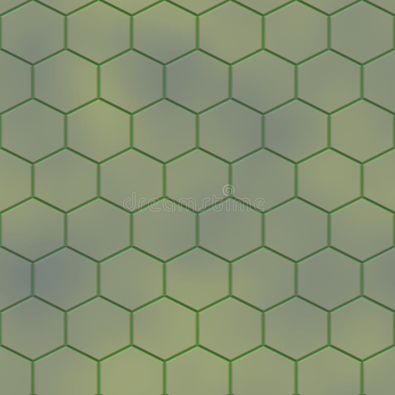 Hexagonal Seamless Pattern, High Resolution, Green and Light Green ...