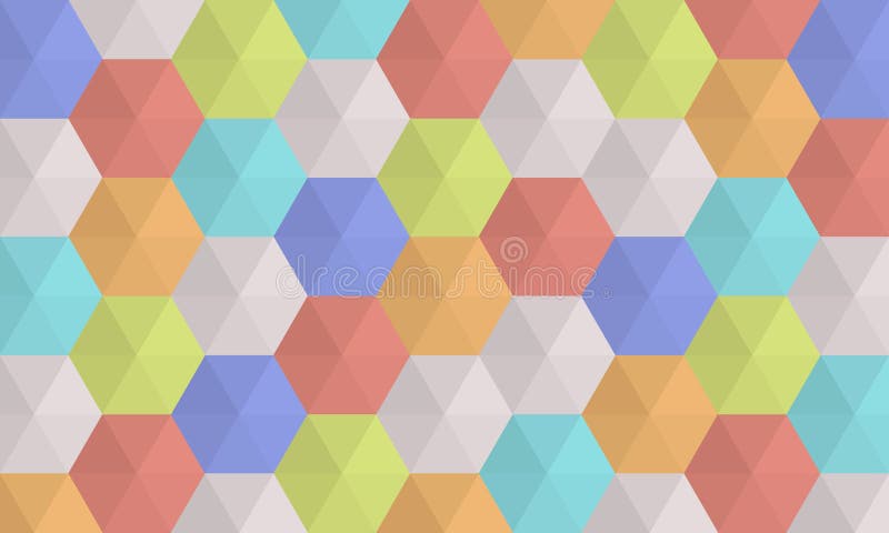 Hexagonal Shape Pattern Background. Stock Vector - Illustration of ...