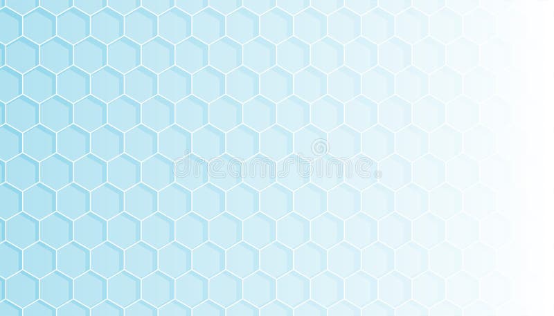 Hexagonal Shape Pattern in Light Blue Color Background Stock Vector ...