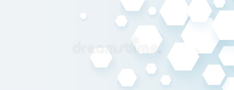 Hexagonal Shapes Empty Wide Banner Abstract Design Stock Vector ...