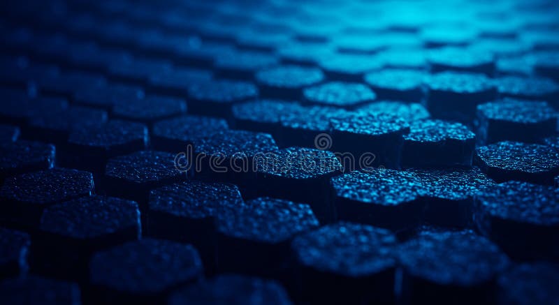 Hexagonal Shapes Form a Textured Pattern with a Three-dimensional ...