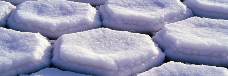 Hexagonal Snow Patterns Winter Texture Background White Cold Ice Icy ...