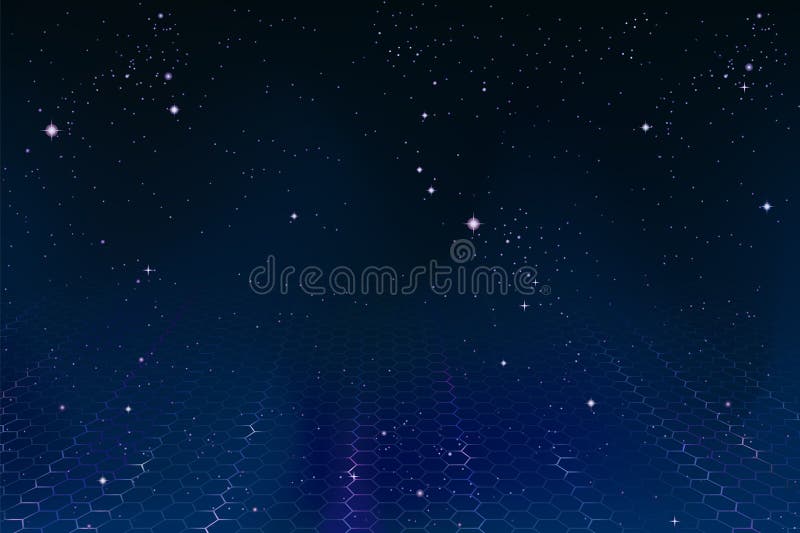 Hexagonal space background stock vector. Illustration of mesh - 5137210