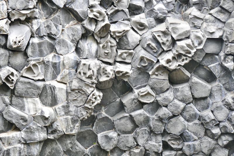 Hexagonal Stone Formations in Vesturdalur Valley in Northern Iceland ...