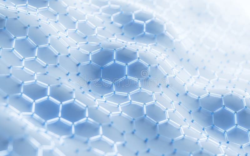 Hexagonal Structure Background 3d Rendering Stock Illustration