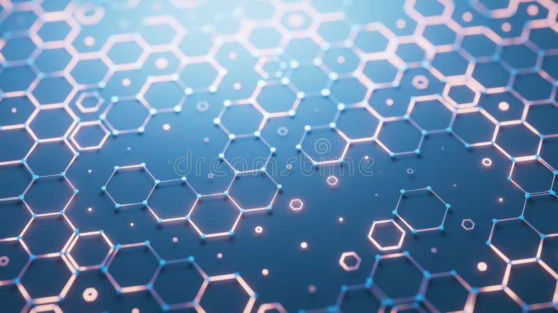 Hexagonal Structure Background, 3d Rendering Stock Video - Video of shape, honeycomb: 275363453