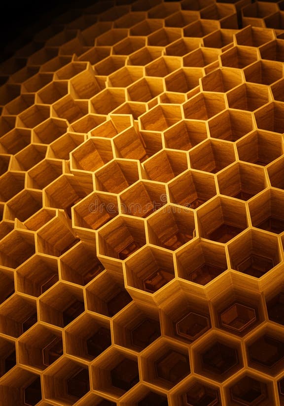 Hexagonal Structure Composed of Layered Cells Resembling a Honeycomb ...