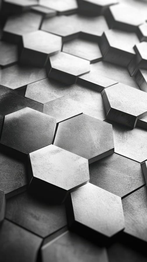 Hexagonal Structure Forms a Futuristic Surface with Modern Design ...