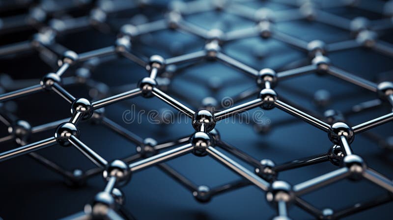 Hexagonal Structures in Chemistry Ai Generated Biotechnology Close-up ...