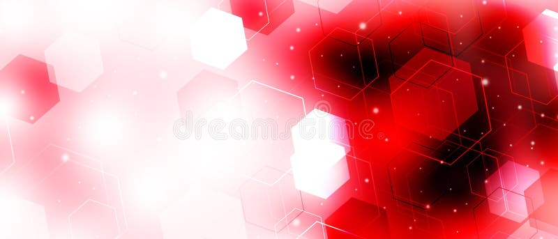 Hexagonal Technology Abstract Background Stock Illustration ...
