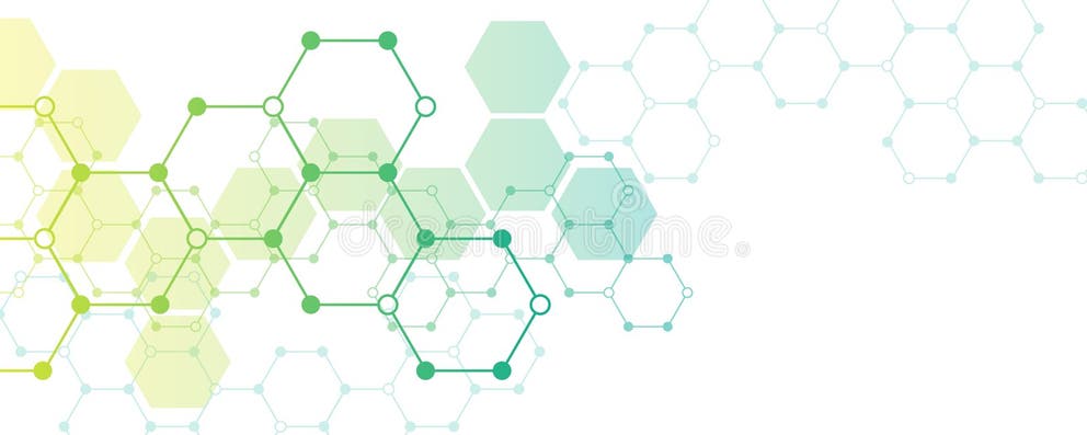 Background Image of Hexagonal Technology, Molecular Structure Concept ...