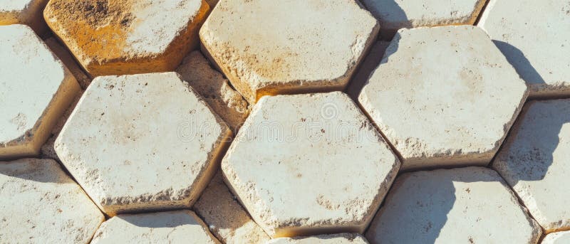 Hexagonal Tile Honeycomb Pattern Showcasing Geometric Design and ...