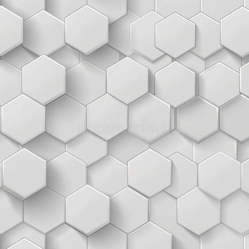 Hexagonal Tile Pattern in Neutral Tones Stock Photo - Image of layout ...
