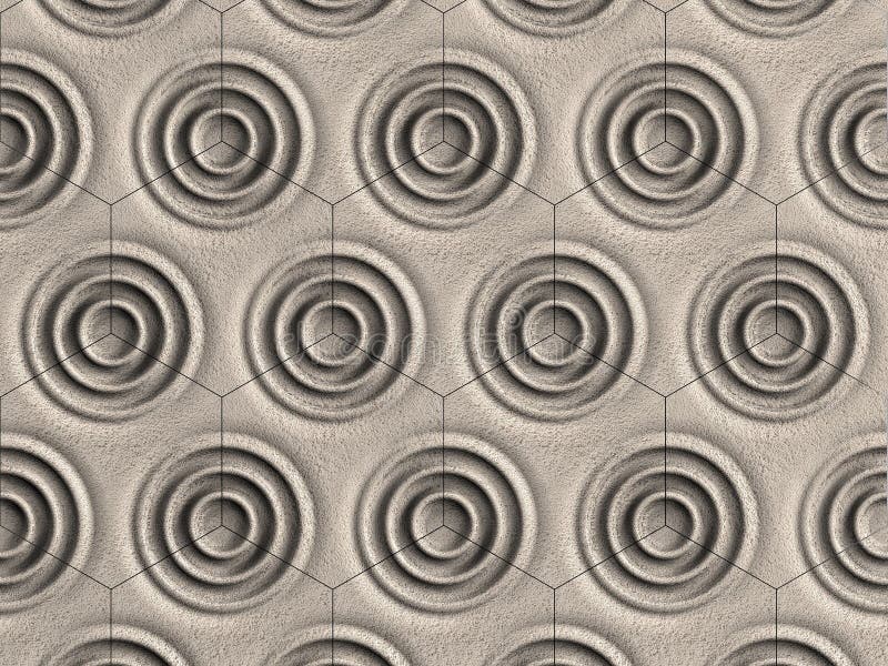 Hexagonal Tile Pattern Wallpaper Background. Circle Tile Patterns Stock ...
