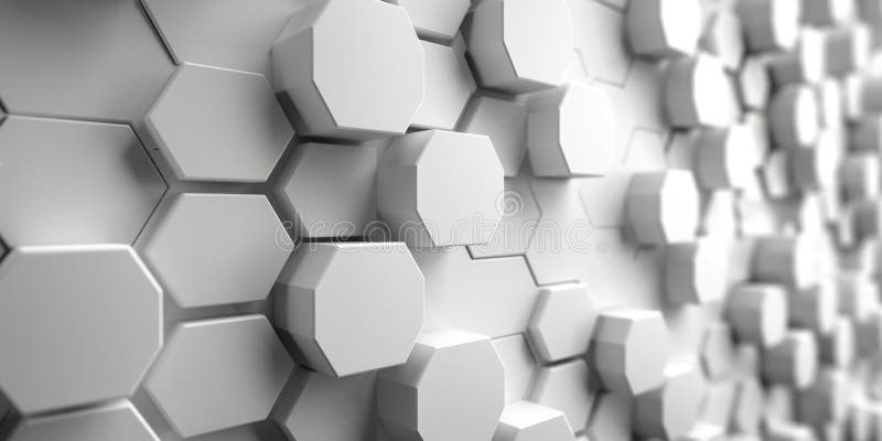 Hexagonal Tiles Wall stock illustration. Illustration of symmetry ...
