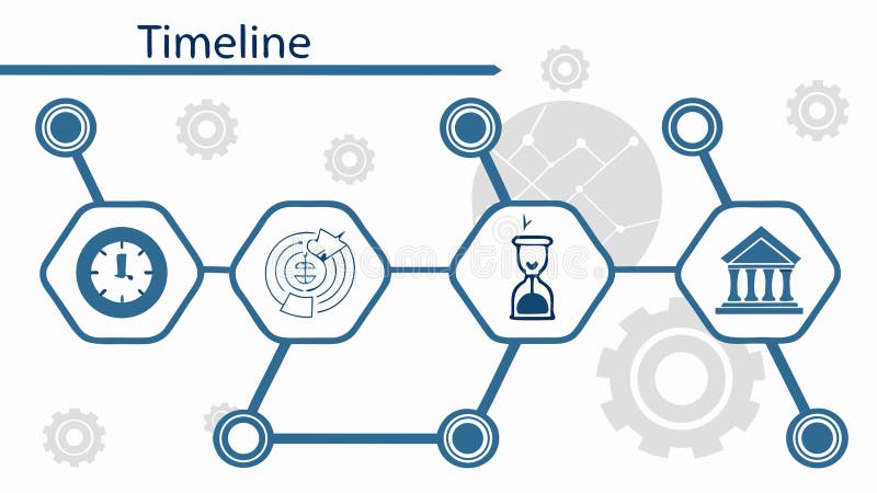 Hexagonal Timeline Design for Interconnected Steps and Processes ...