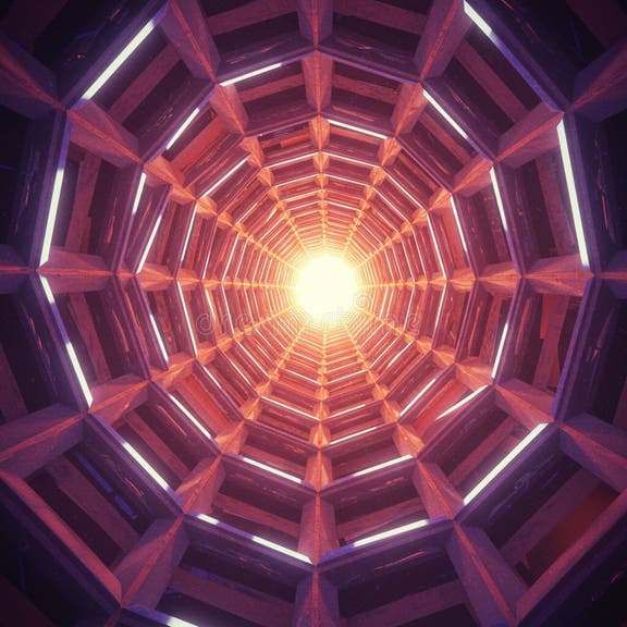 Hexagonal Tunnel Structure Consisting of a Series of Geometric ...
