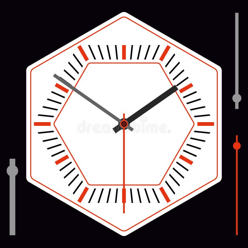 Hexagonal Clock Stock Illustrations – 86 Hexagonal Clock Stock ...
