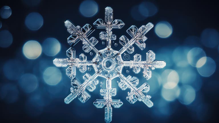 Hexagonal water molecules stock illustration. Illustration of frozen ...