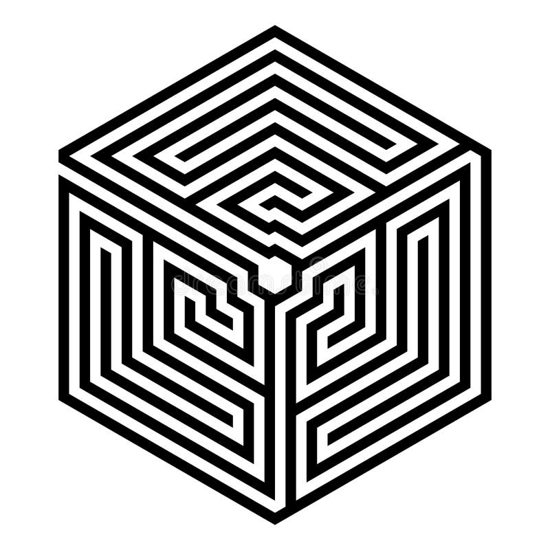 Hexagon Labyrinth Stock Illustrations – 8,502 Hexagon Labyrinth Stock ...