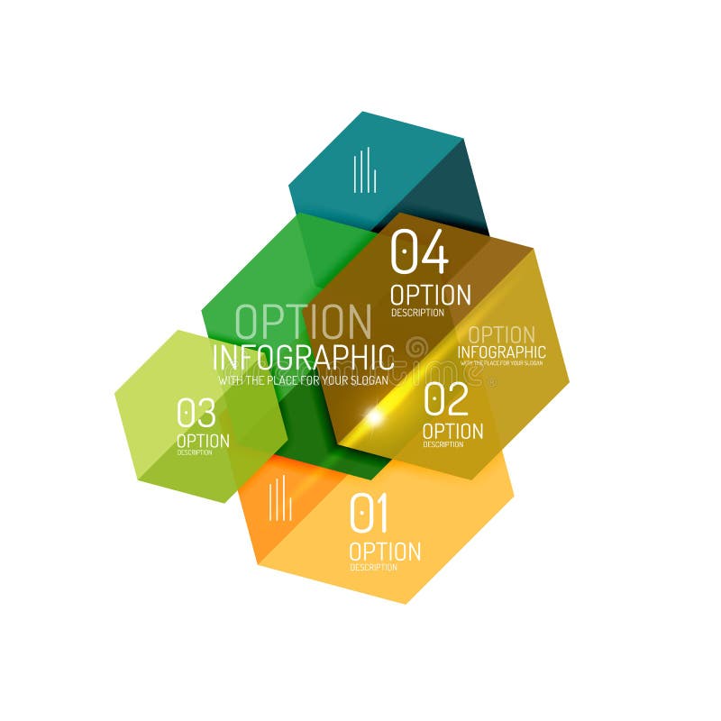 Hexagone Infographic Diagram Templates Stock Vector - Illustration of ...