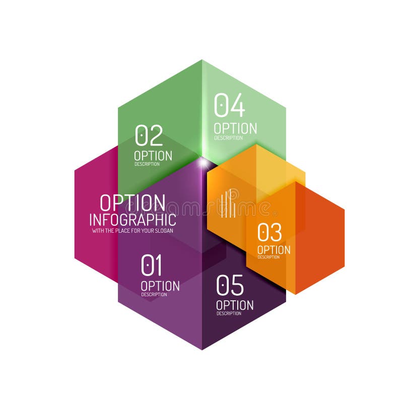 Hexagone Infographic Diagram Templates Stock Vector - Illustration of ...
