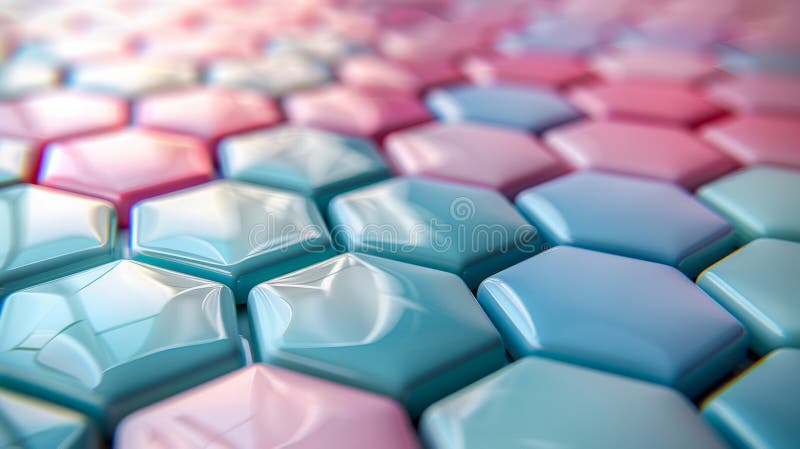 Hexagons Mounted on a Wall stock photo. Image of installation - 309984128