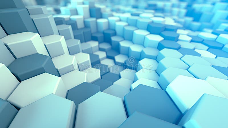 Hexagons Pattern Abstract Waving Loop Animation 4K 8k Uhd Blue Stock ...