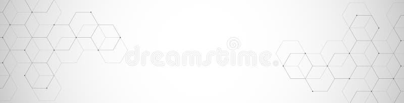 Hexagons Pattern. Geometric Abstract Background with Simple Hexagonal ...