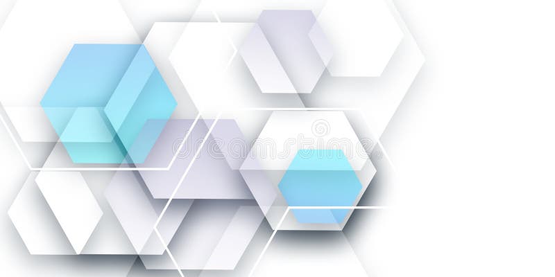 Hexagons Pattern. Geometric Abstract Background with Simple Hexagonal ...