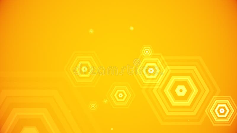Hexagons Spring Up on a Colorful Background Stock Illustration ...