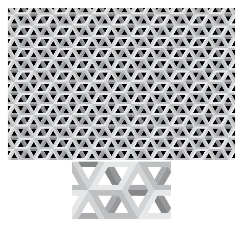 Seamless Hexagons Star Geometric Pattern Texture. Stock Vector ...