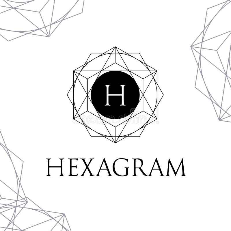 Hexagram logo stock vector. Illustration of powerful - 22666831
