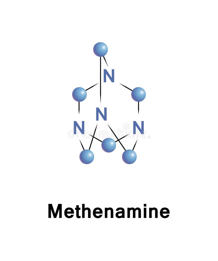 Hexamethylenetetramine Ou Methenamine Ilustração do Vetor - Ilustração ...