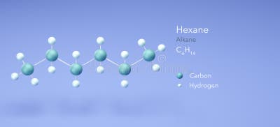 Hexane, Molecular Structures, Alkane, 3d Model, Structural Chemical ...