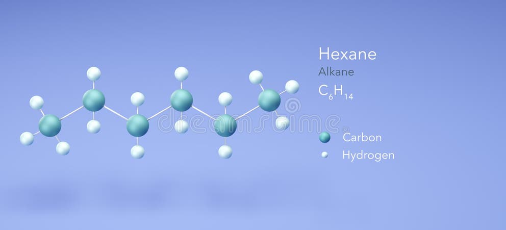 Hexane, Molecular Structures, Alkane, 3d Model, Structural Chemical ...