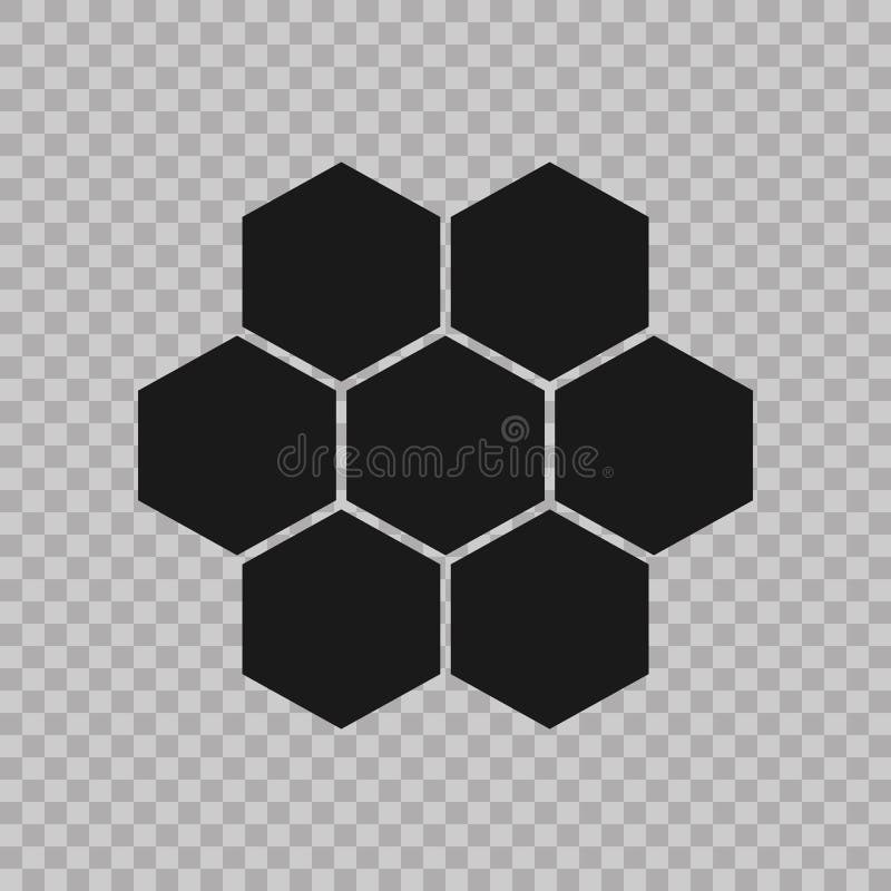 Hexogen Isometric Logo Concept, Honeycomb Vector Illustration. Flat ...