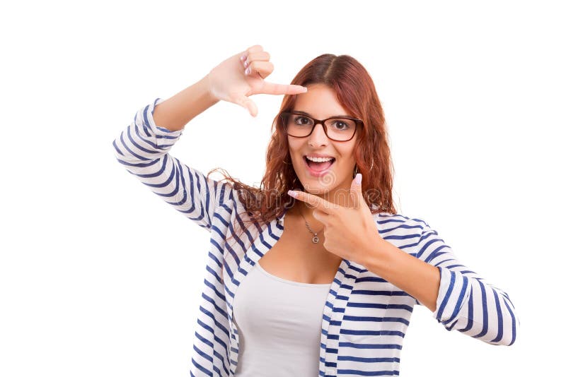 Hey ! Frame me! stock photo. Image of lovely, cute, finger - 62578362