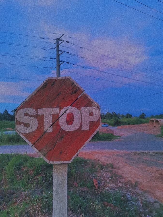 A stop sign stock image. Image of peddle, stop, sign - 217540021