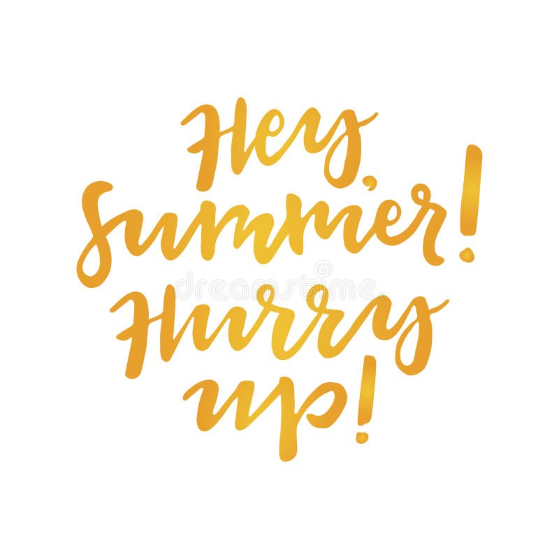 Hey, Summer! poster stock vector. Illustration of template - 109795633