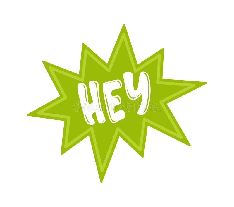 Comic Speech Bubbles with Text Attention. Vintage Cartoon Illustration ...