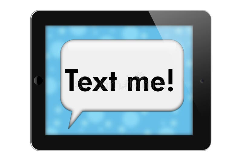 Hey Text me ilustração stock. Ilustração de touchscreen - 47551609