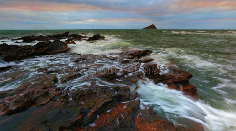 Heybrook Bay stock image. Image of travelling, sundown - 23293927