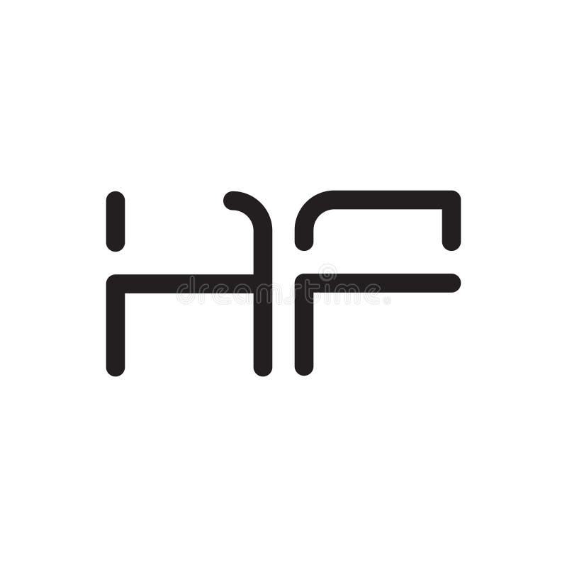Hf Initial Letter Vector Logo Icon Stock Vector - Illustration of ...