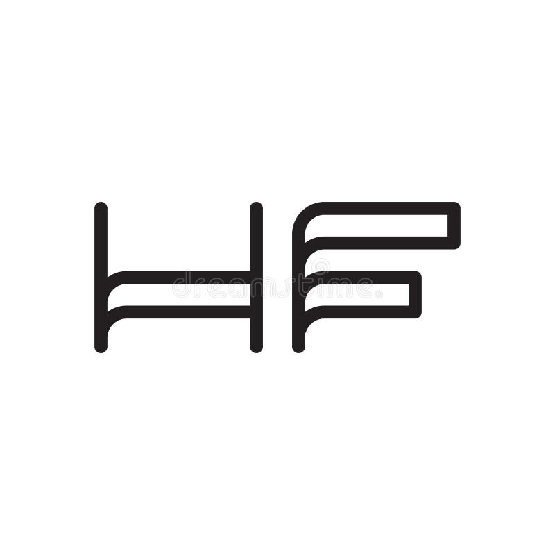 Hf Initial Letter Vector Logo Icon Stock Vector - Illustration of ...