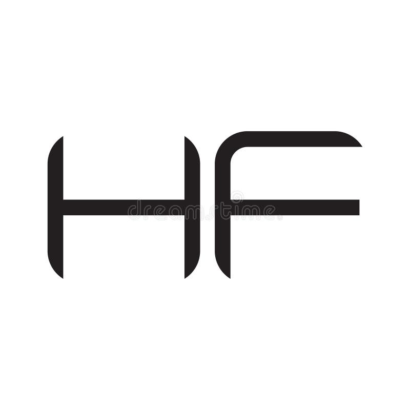 Hf Initial Letter Vector Logo Icon Stock Vector - Illustration of sign ...